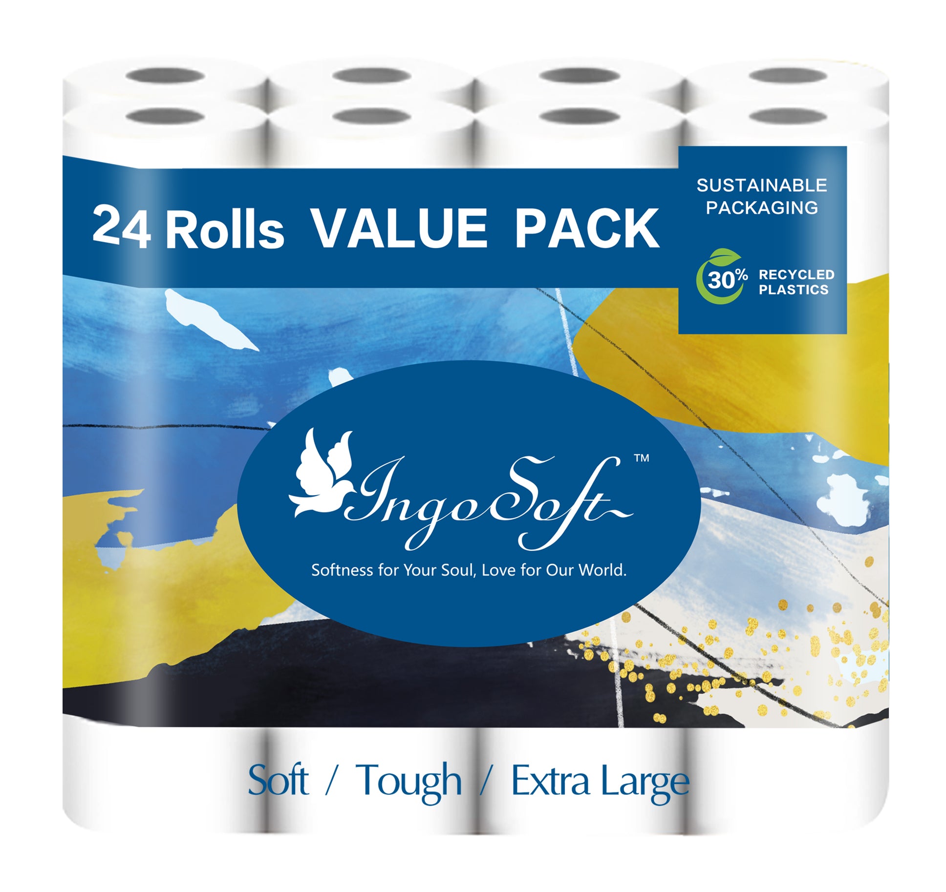 Toilet Paper 24 Rolls & 3PLY * 1 bag – Cliffyhills Hygiene